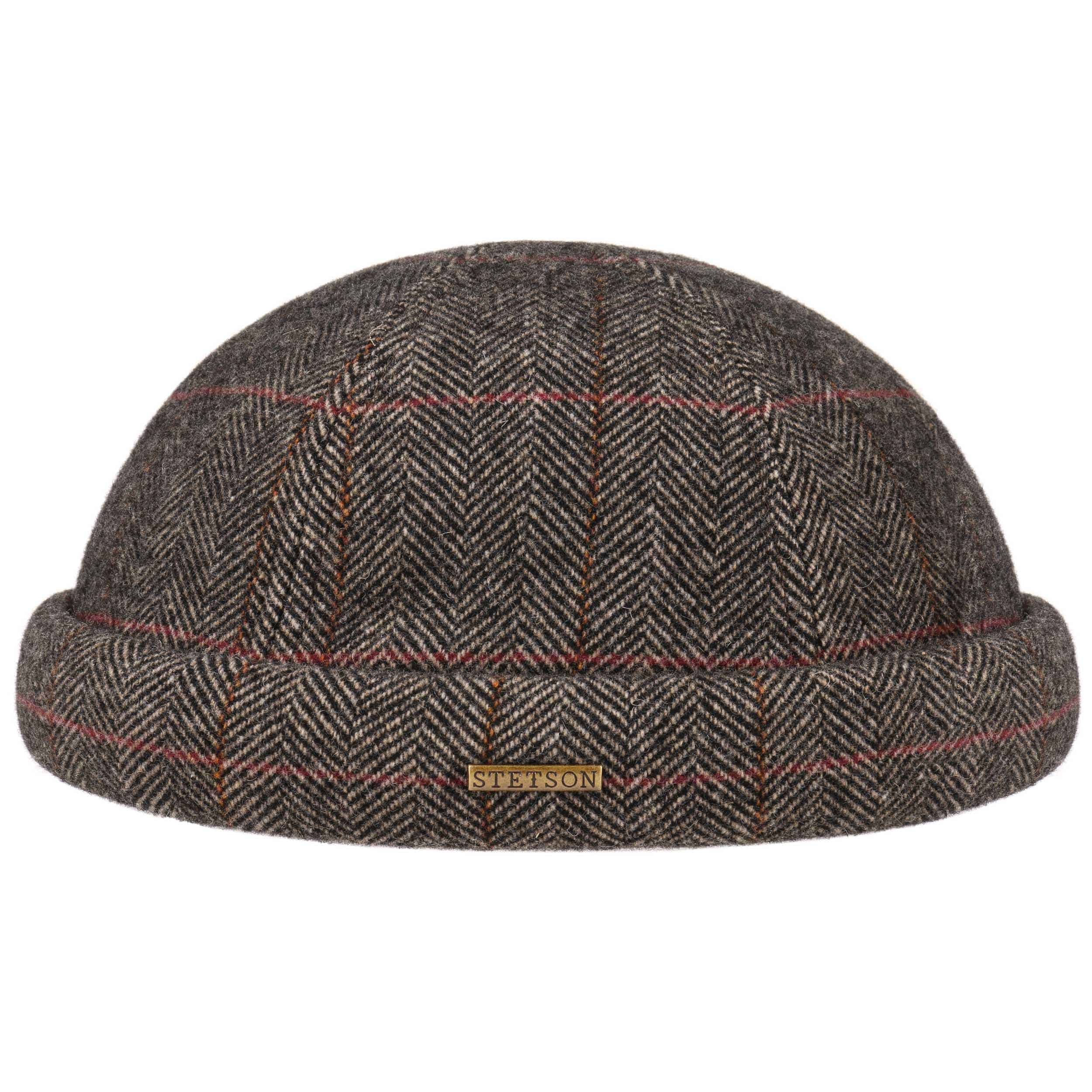 Bonnet Docker Herringbone Wool by Stetson - 49,00