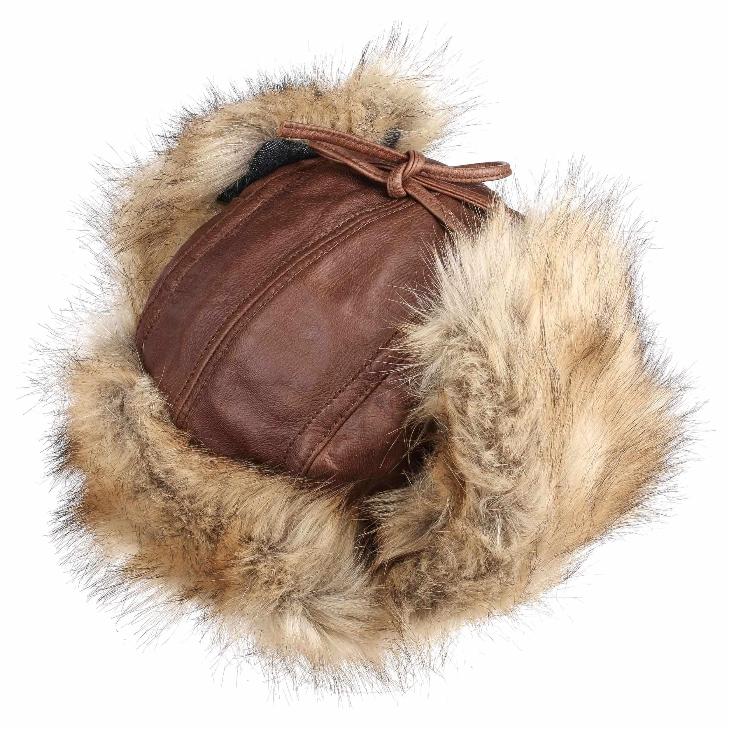 Bonnet d´Aviateur Cuir Souple Denim by Stetson - 139,00