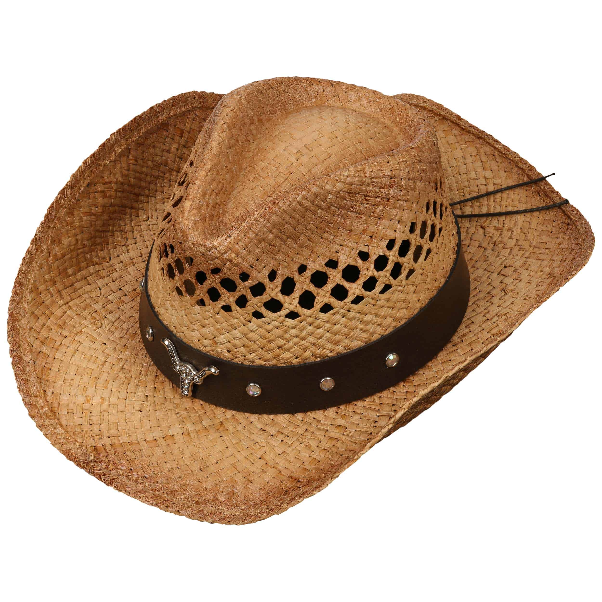 Chapeau Paille Longhorn Western by Conner - 59,95