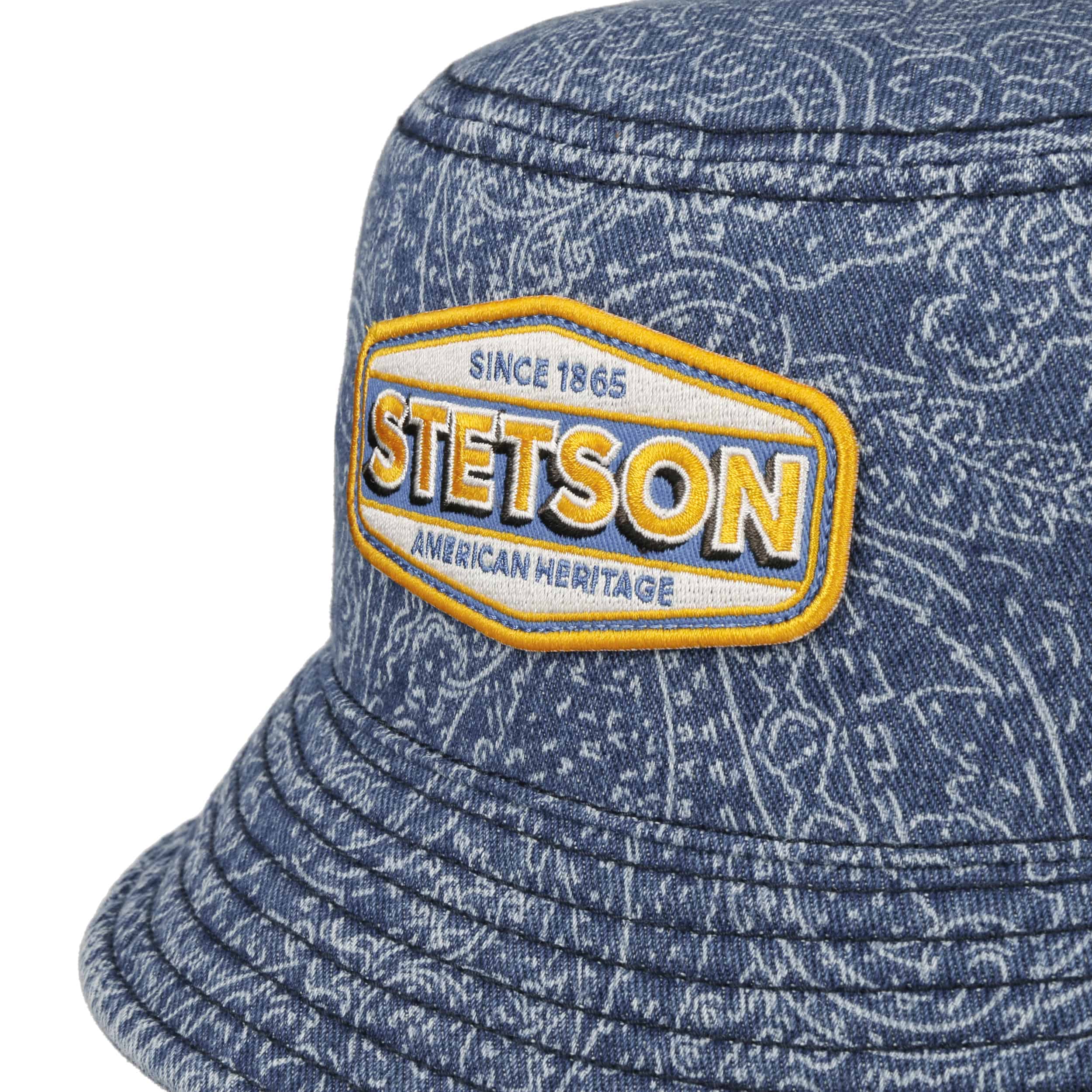 Chapeau en Coton Paisley Logo Bucket by Stetson - 89,00