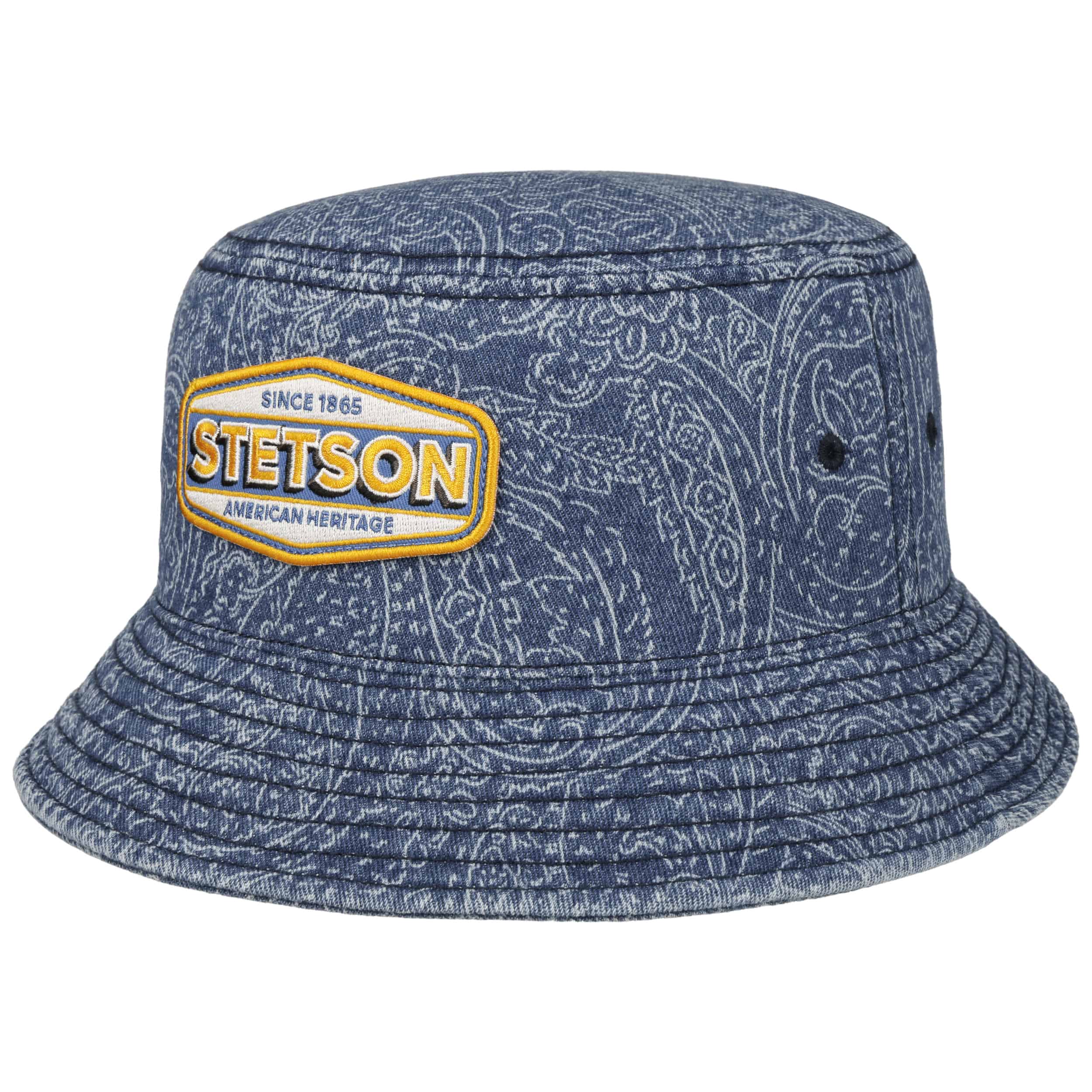 Chapeau en Coton Paisley Logo Bucket by Stetson - 89,00