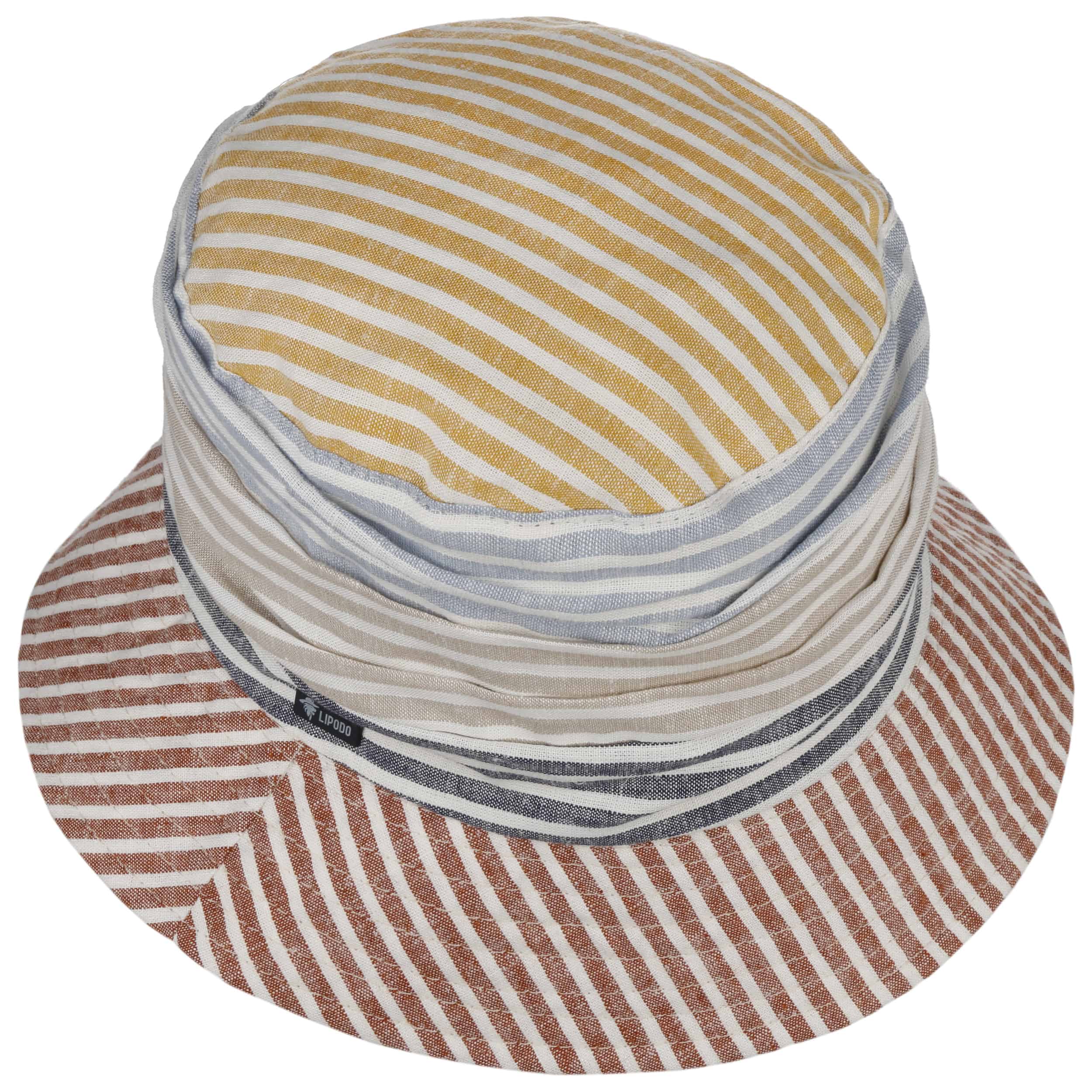 Chapeau en Lin Colour Stripes Bucket by Lipodo - 49,95