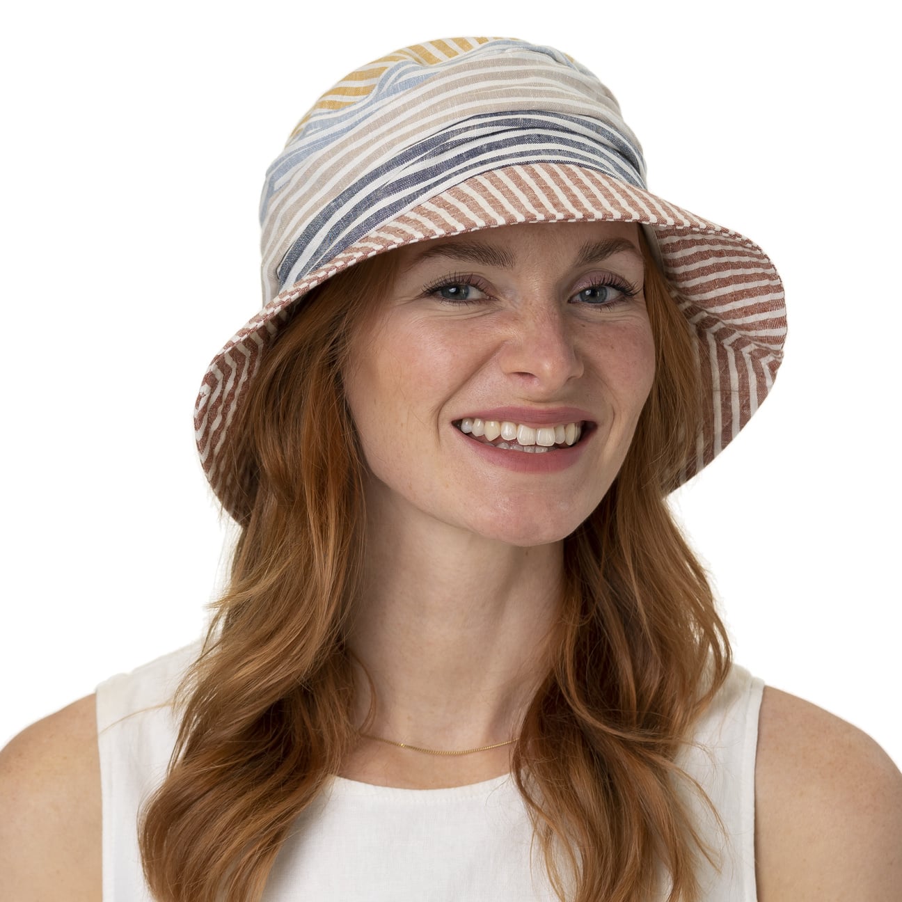 Chapeau en Lin Colour Stripes Bucket by Lipodo - 49,95