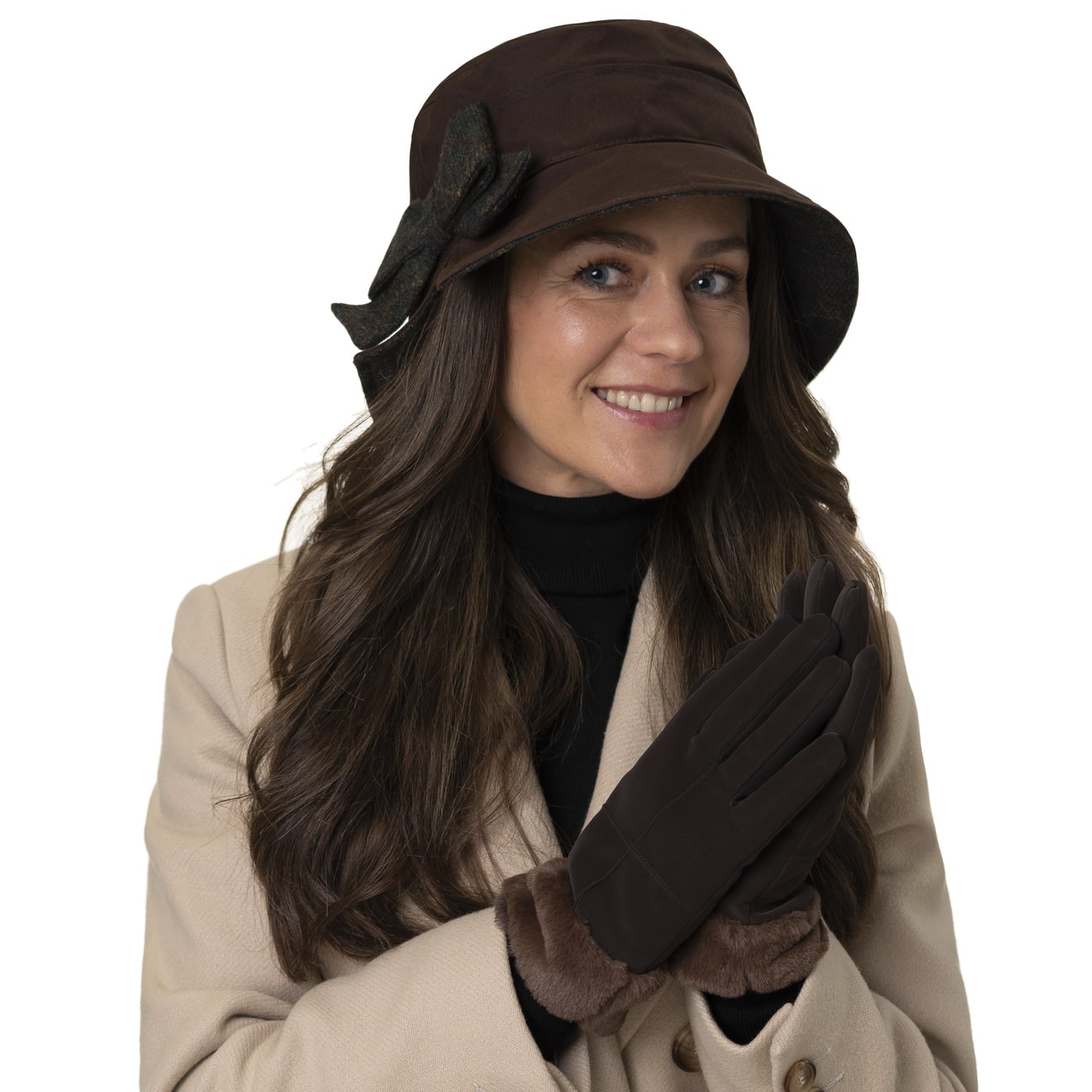 Fur cuff hat store